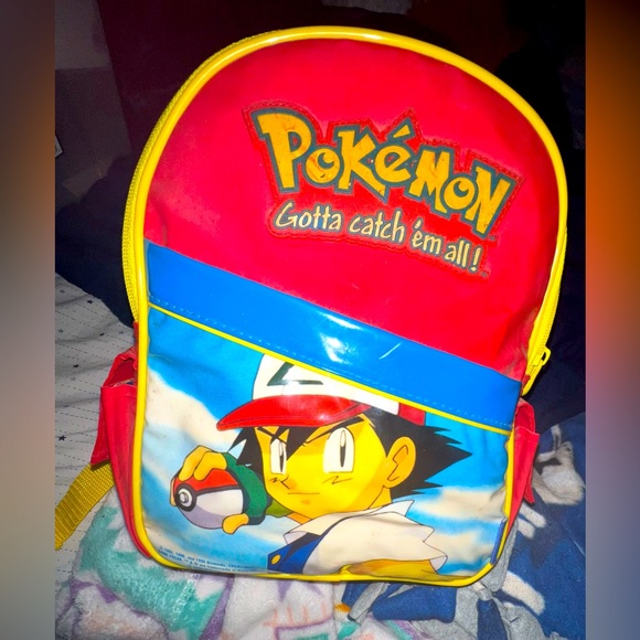 Pokemon | Accessories | Vintage Rare Pokmon Ash Ketchum Small Backpack ...